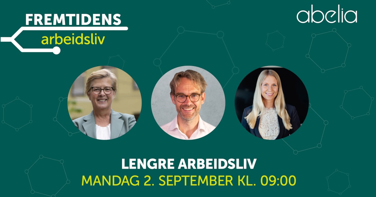 Webinar for fremtidens arbeidsliv: Lengre arbeidsliv
